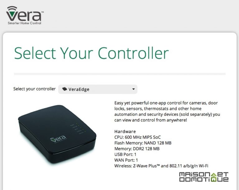 Test de la VeraEdge, la petite box domotique Z-wave autonome de Vera ...
