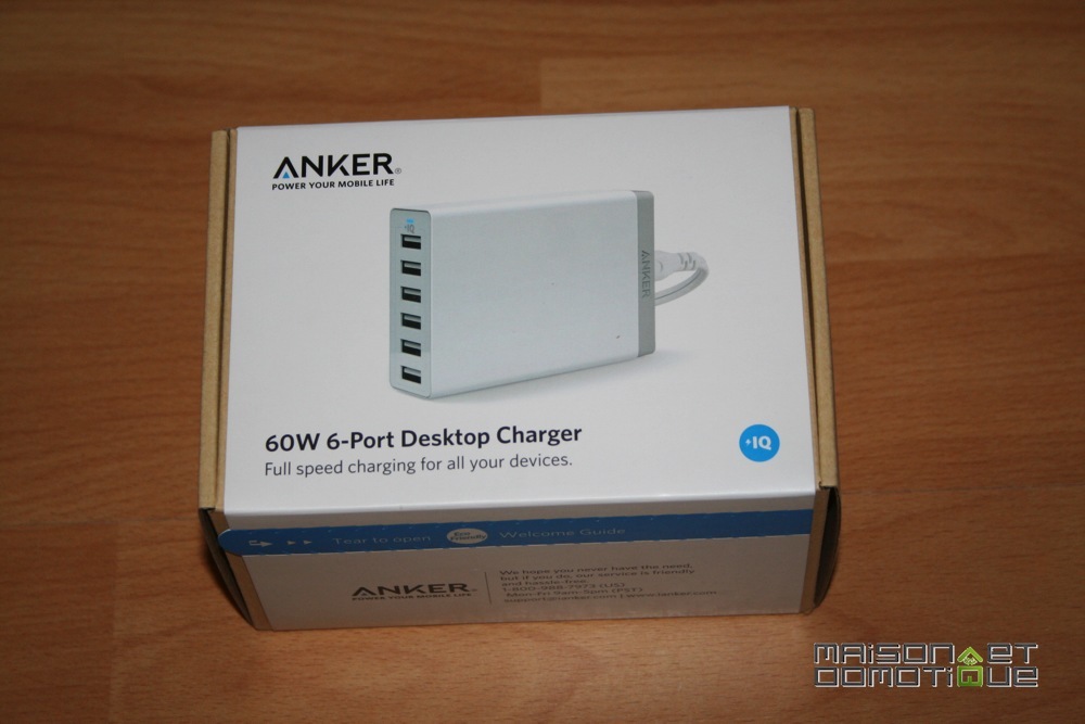 Test du chargeur Anker Usb 6 ports Power IQ - Maison et Domotique