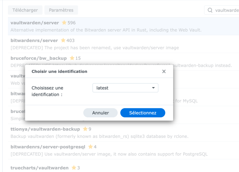 Installer Vaultwarden (=Bitwarden) sur Synology Docker pour gérer ses mots de passe gratuitement ...