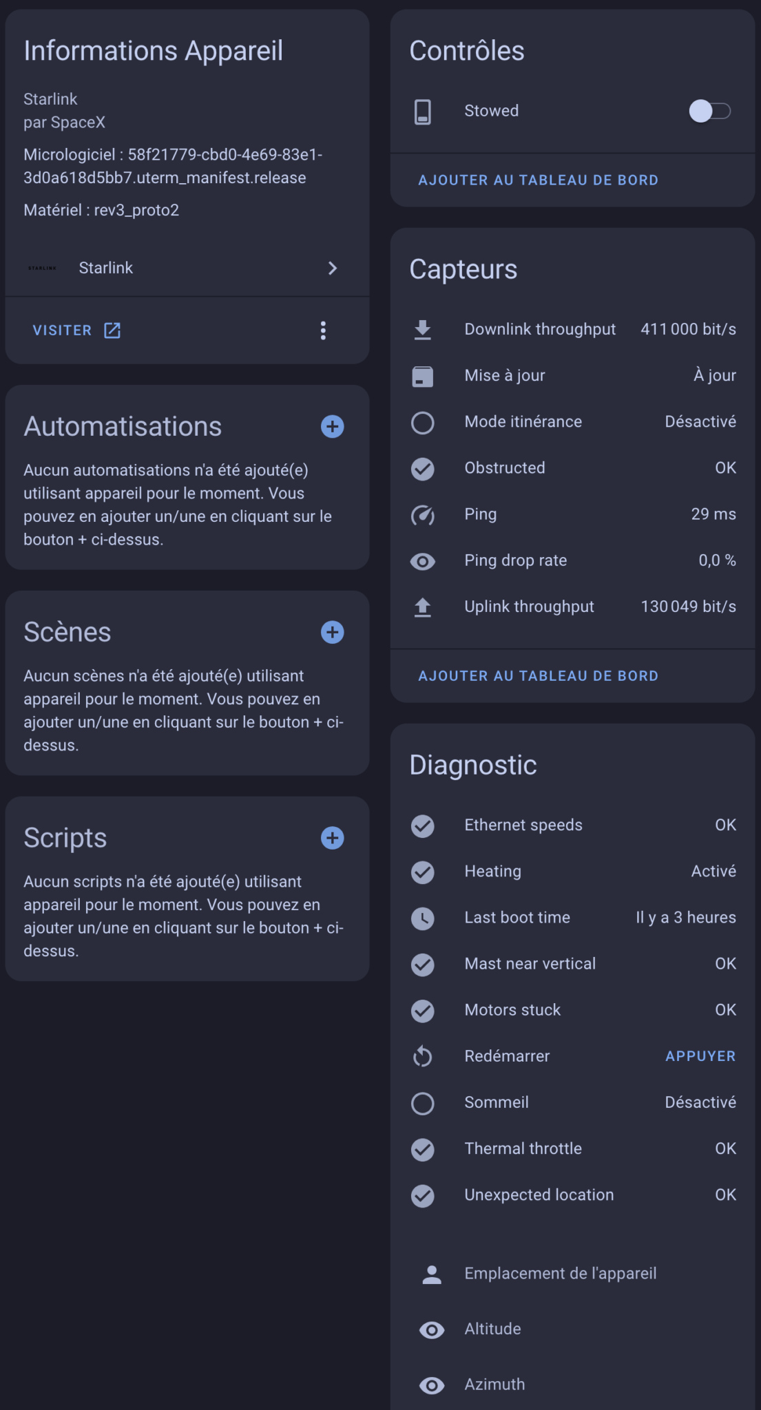 Guide: Intégrer Starlink dans Home Assistant - Maison et Domotique