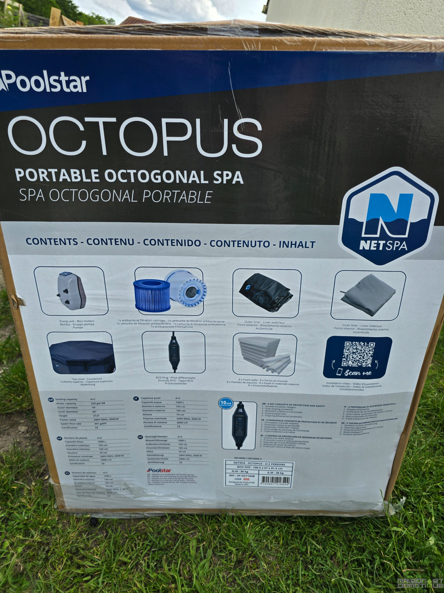 Test du SPA NetSpa Octopus: la solution parfaite entre spa gonflable et ...