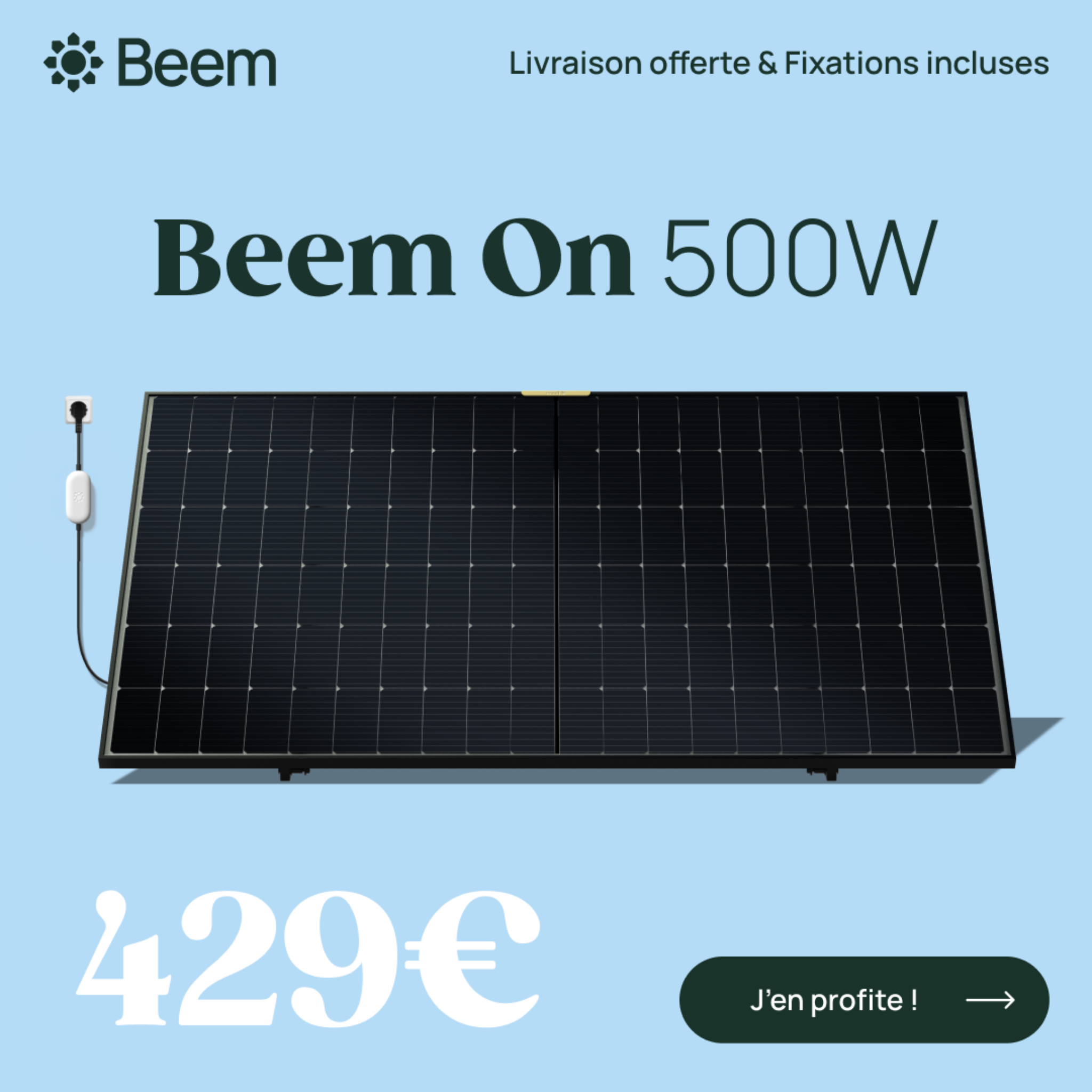 Beem On 500 Wc: わずか 399 ユーロで素晴らしい太陽光発電!⚡🌞 - Maison et Domotique