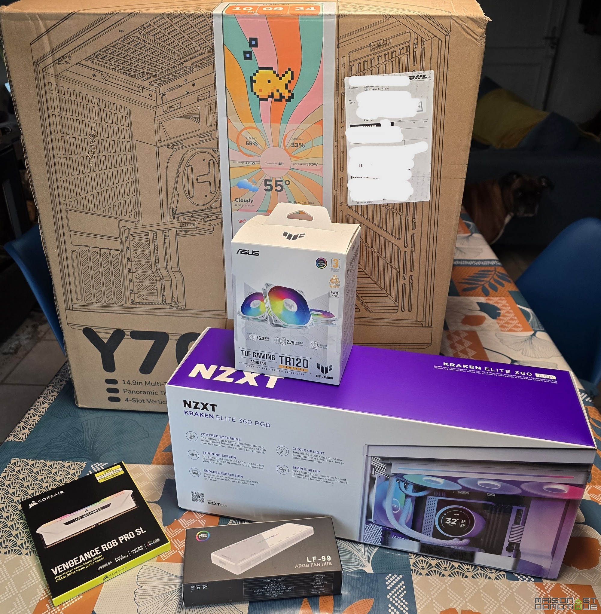 My new Gamer setup based on the Hyte Y70 Touch and NZXT Kraken Elite ...