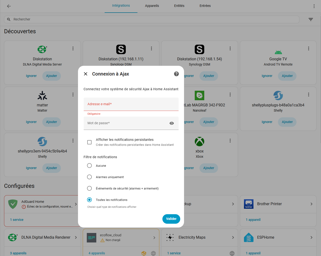 Intégration Ajax Home Assistant : enfin un vrai plugin complet pour ...