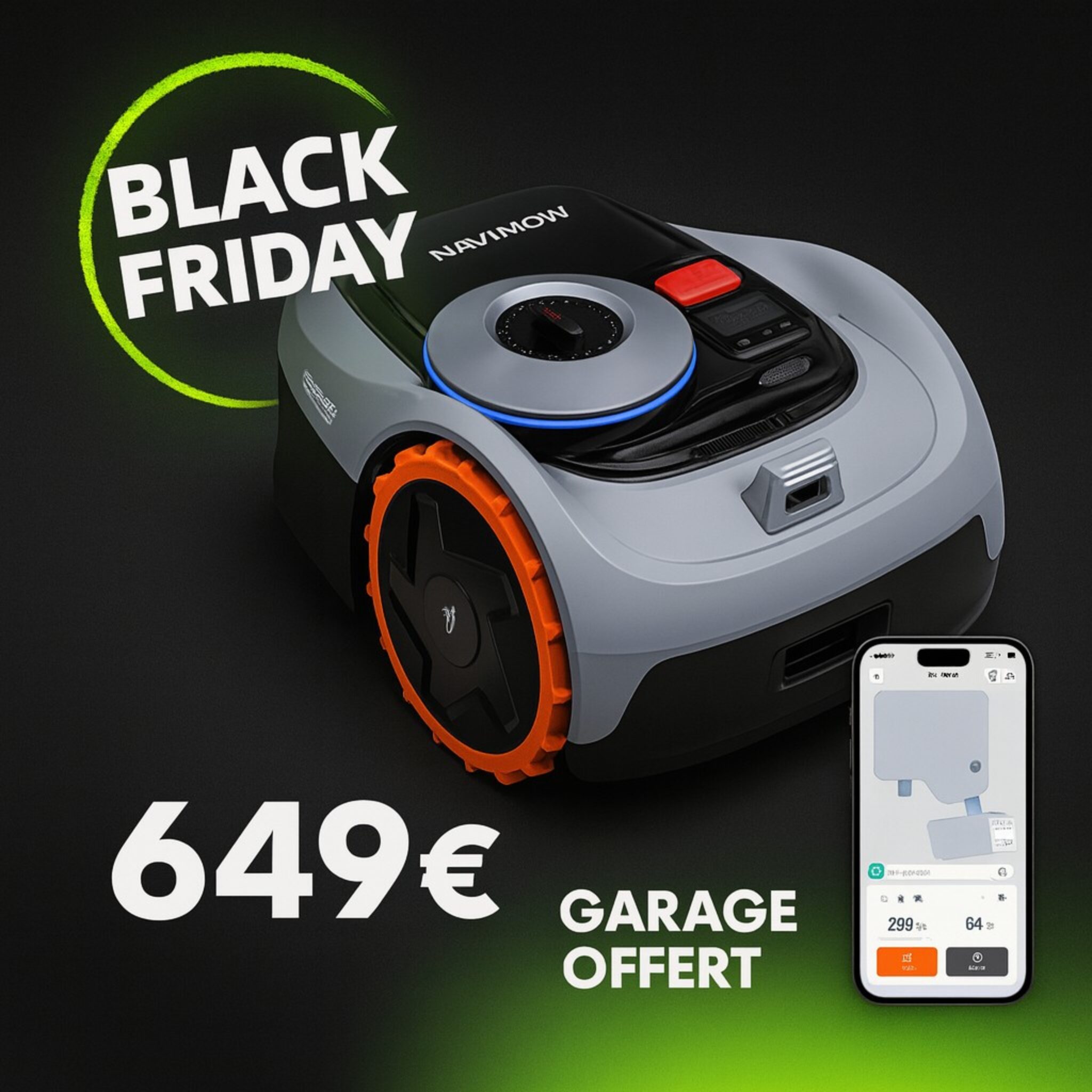 Navimow i105 à 649 € avec garage offert : le bon plan robot tondeuse du ...