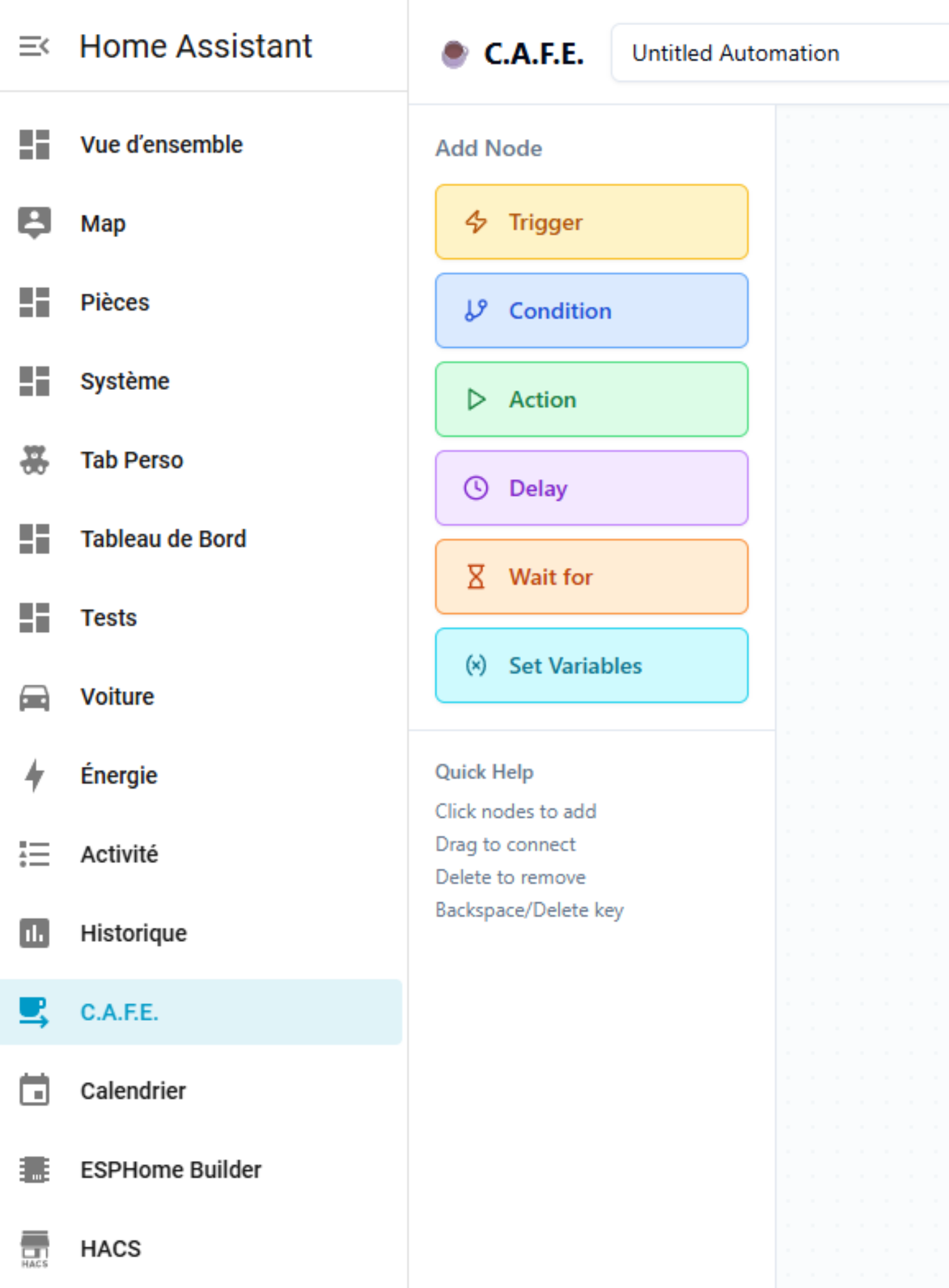 C.A.F.E. in Home Assistant: automations like Node-RED... without Node ...